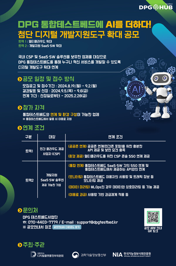 NIA, 첨단 디지털기술 개발지원도구 확대 공모